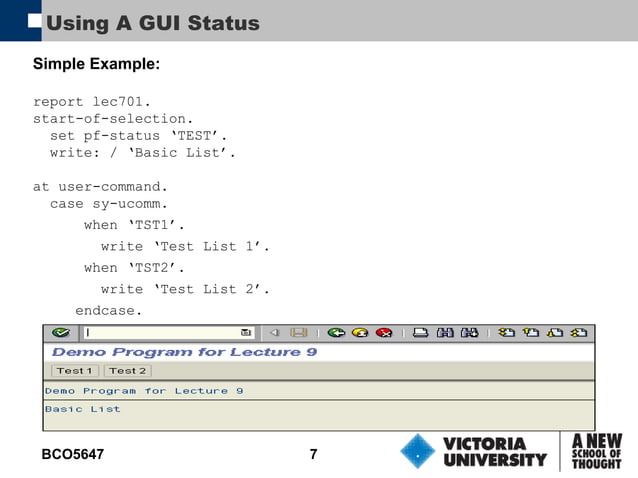 Lecture10 Abap On Line Ppt Operating Systems Computer Software