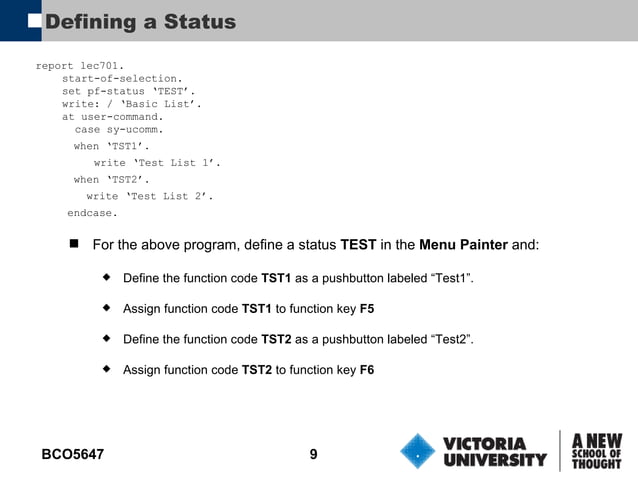 Lecture10 Abap On Line Ppt Operating Systems Computer Software