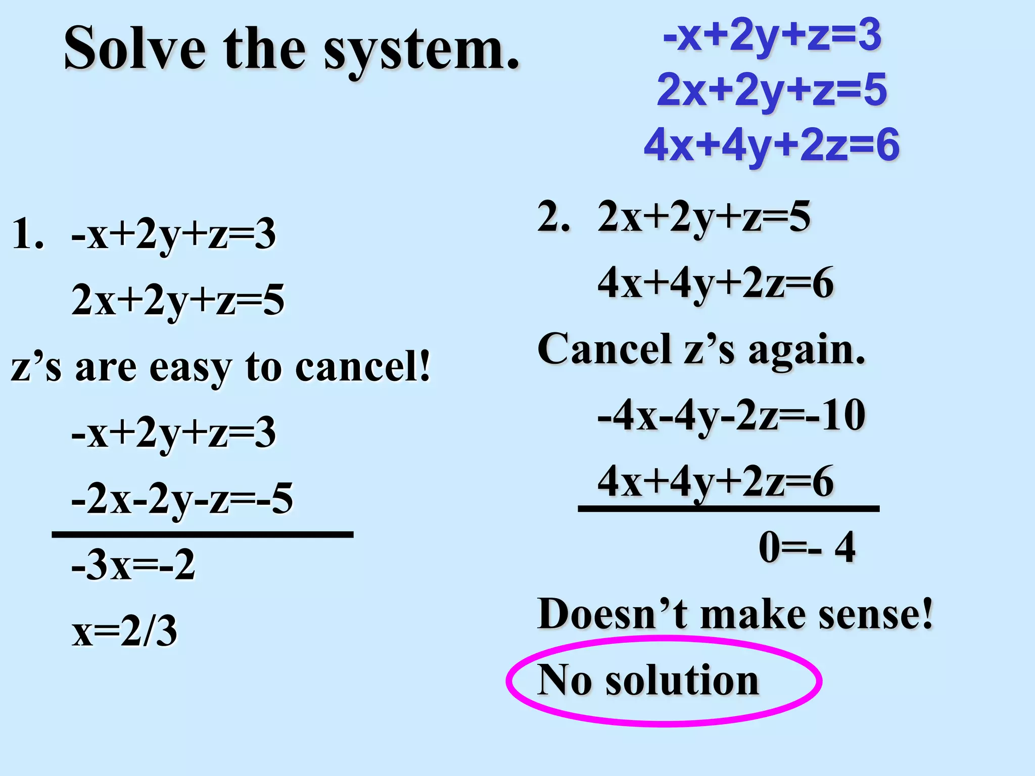 Lecture 10a system of linear equations | PPT
