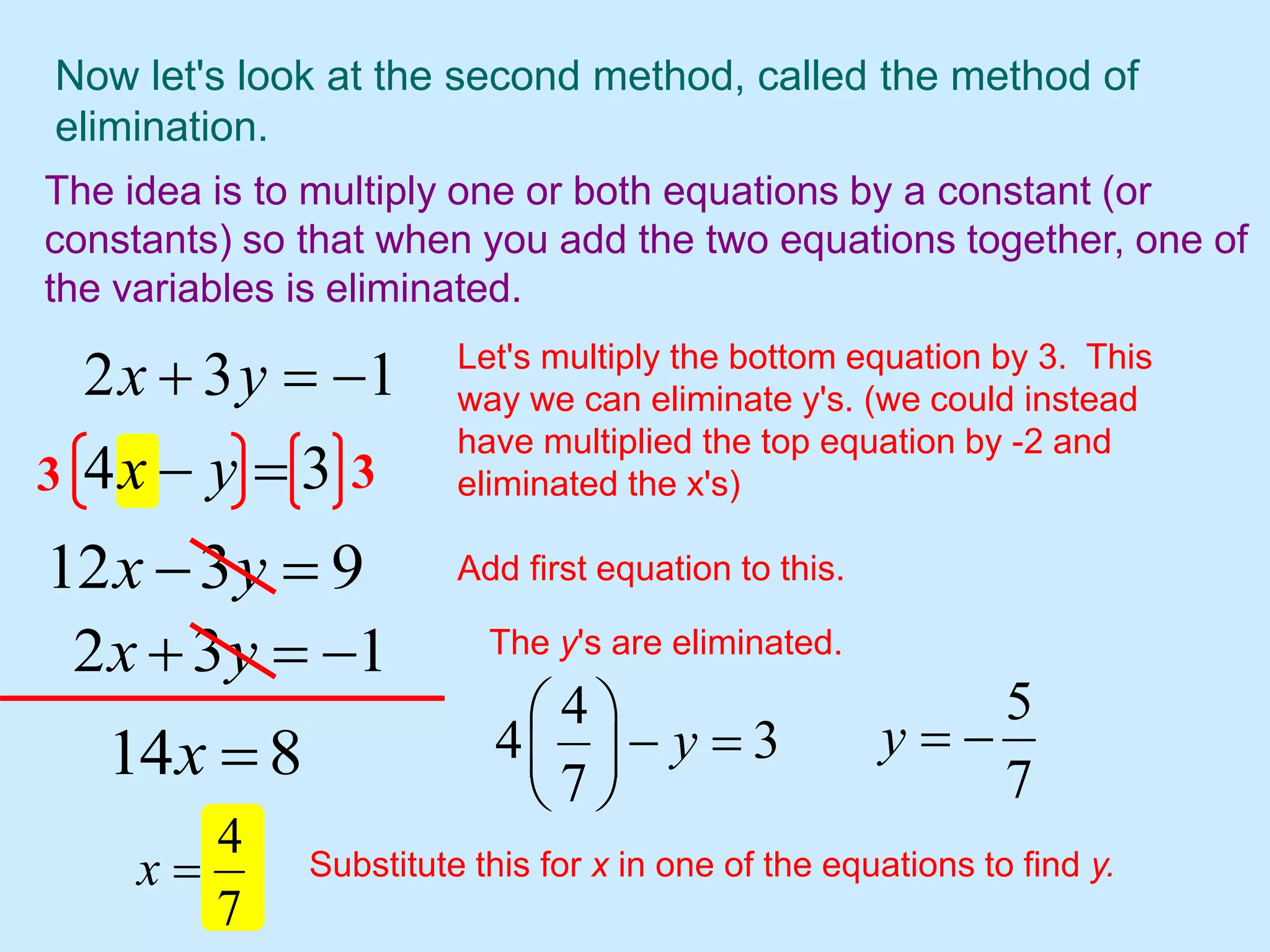 Lecture 10a system of linear equations | PPT