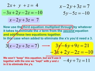 Lecture 10a system of linear equations | PPT