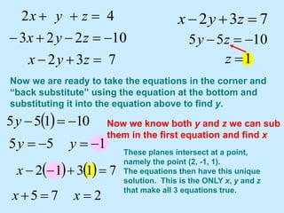 Lecture 10a system of linear equations | PPT