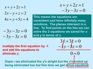 Lecture 10a system of linear equations | PPT