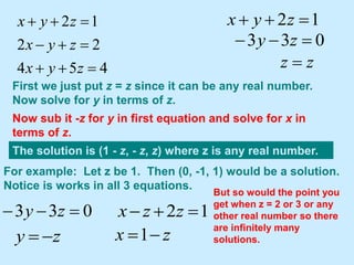 Lecture 10a system of linear equations | PPT