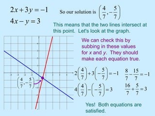 Lecture 10a system of linear equations | PPT