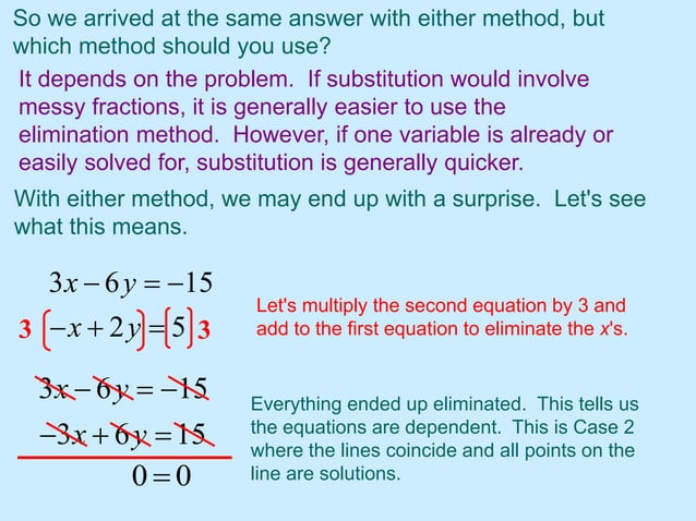 Lecture 10a system of linear equations | PPT