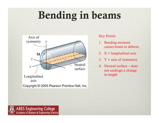 Lecture 10 bending stresses in beams | PDF
