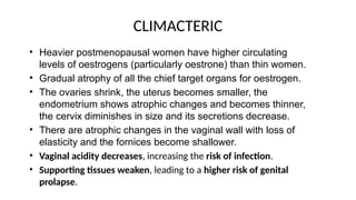 lecture 10 climacteric ppt.pptx of gynae | PPTX