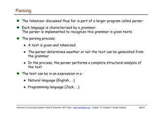 Lecture 10 compiler i | PPT
