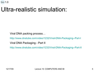 Lecture 10 Computers In Biology | PPT