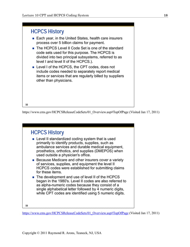 CPT and HCPCS Coding | PDF