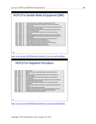 CPT and HCPCS Coding | PDF