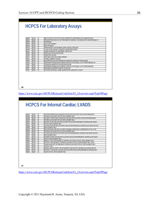 CPT and HCPCS Coding | PDF