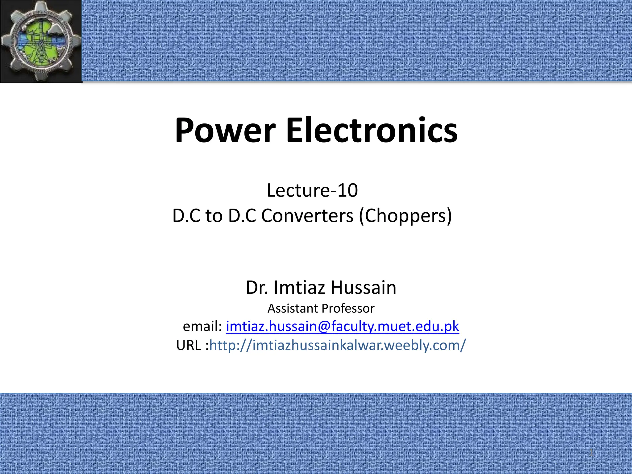 lecture 10 - electrical machines - dc to dc converters 1.pptx