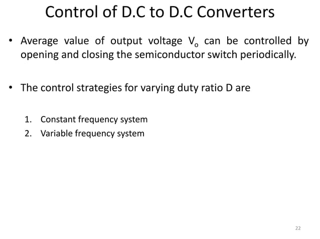 lecture 10 - electrical machines - dc to dc converters 1.pptx | Computer Networking | Computing