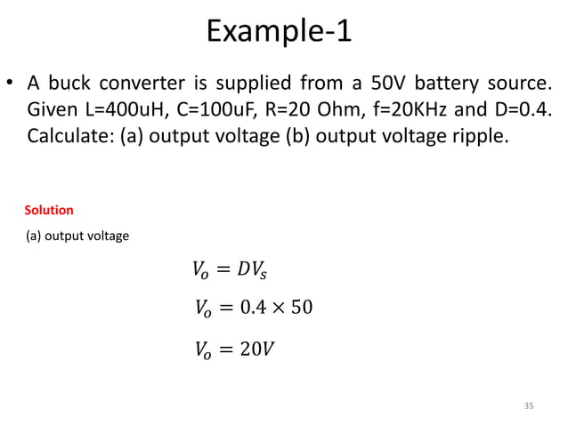 lecture 10 - electrical machines - dc to dc converters 1.pptx | Computer Networking | Computing