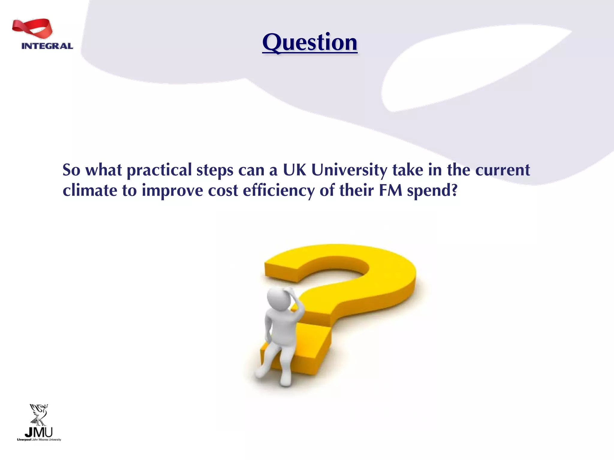 Lecture on Innovation & Cost Saving Strategies in Facilities Management ...