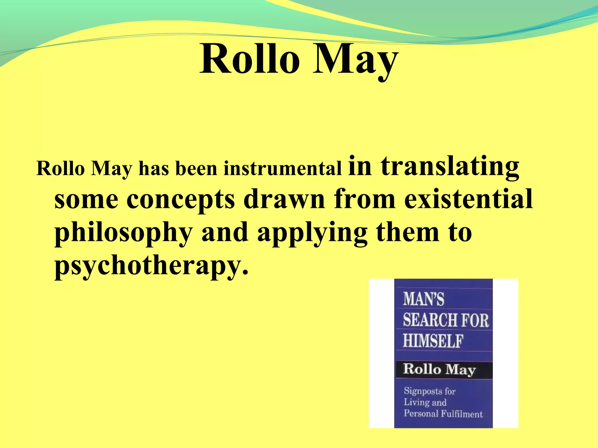 Lecture 10 existential psychotherapy | PPT