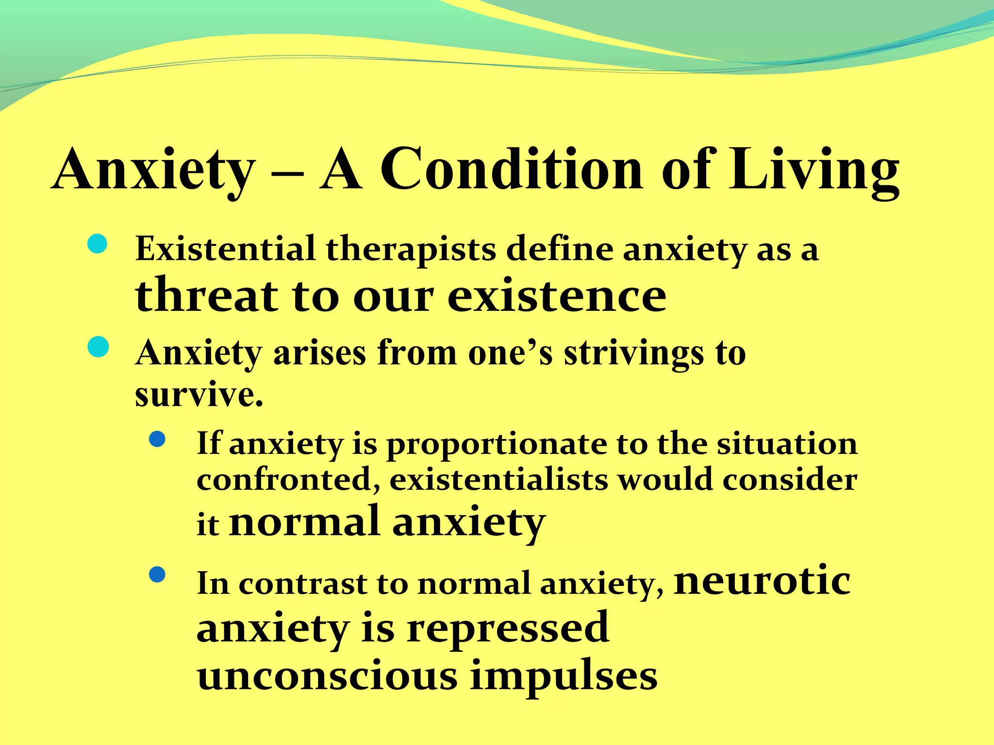 Lecture 10 existential psychotherapy | PPT