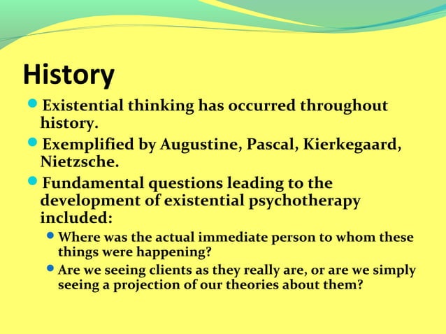 Lecture 10 existential psychotherapy | PPT