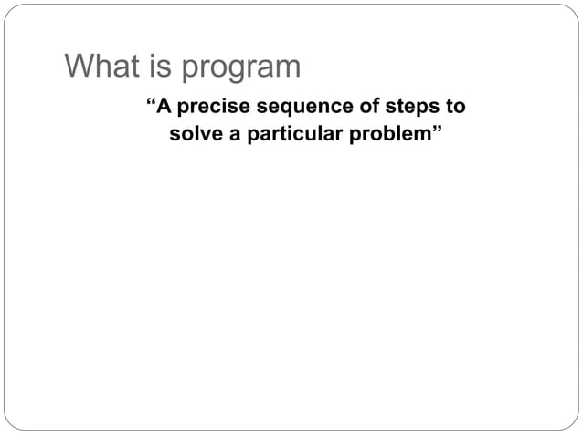 Introduction to Programming | PPT | Free Download