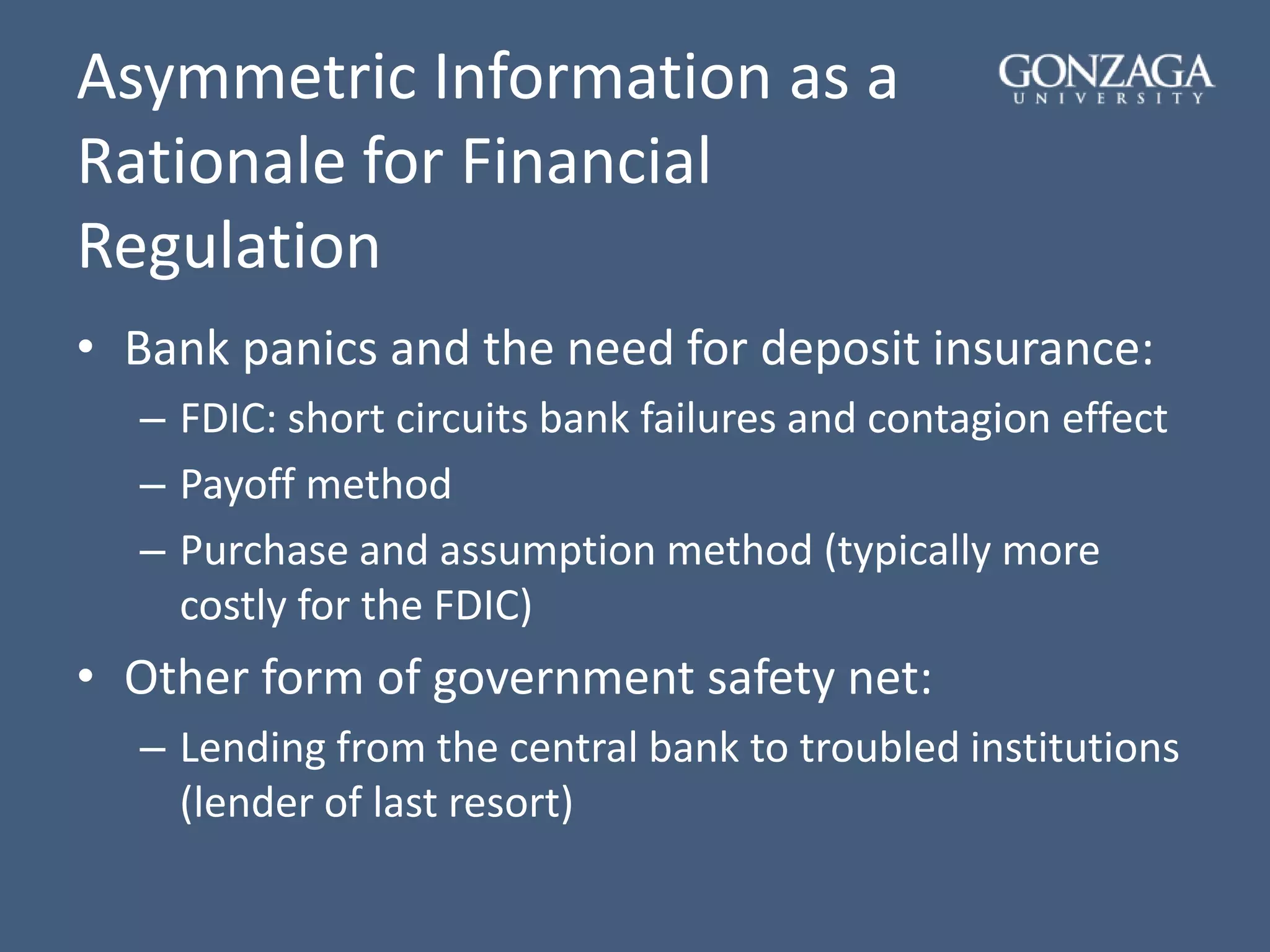 Lecture 10 - Financial Regulation | PPTX