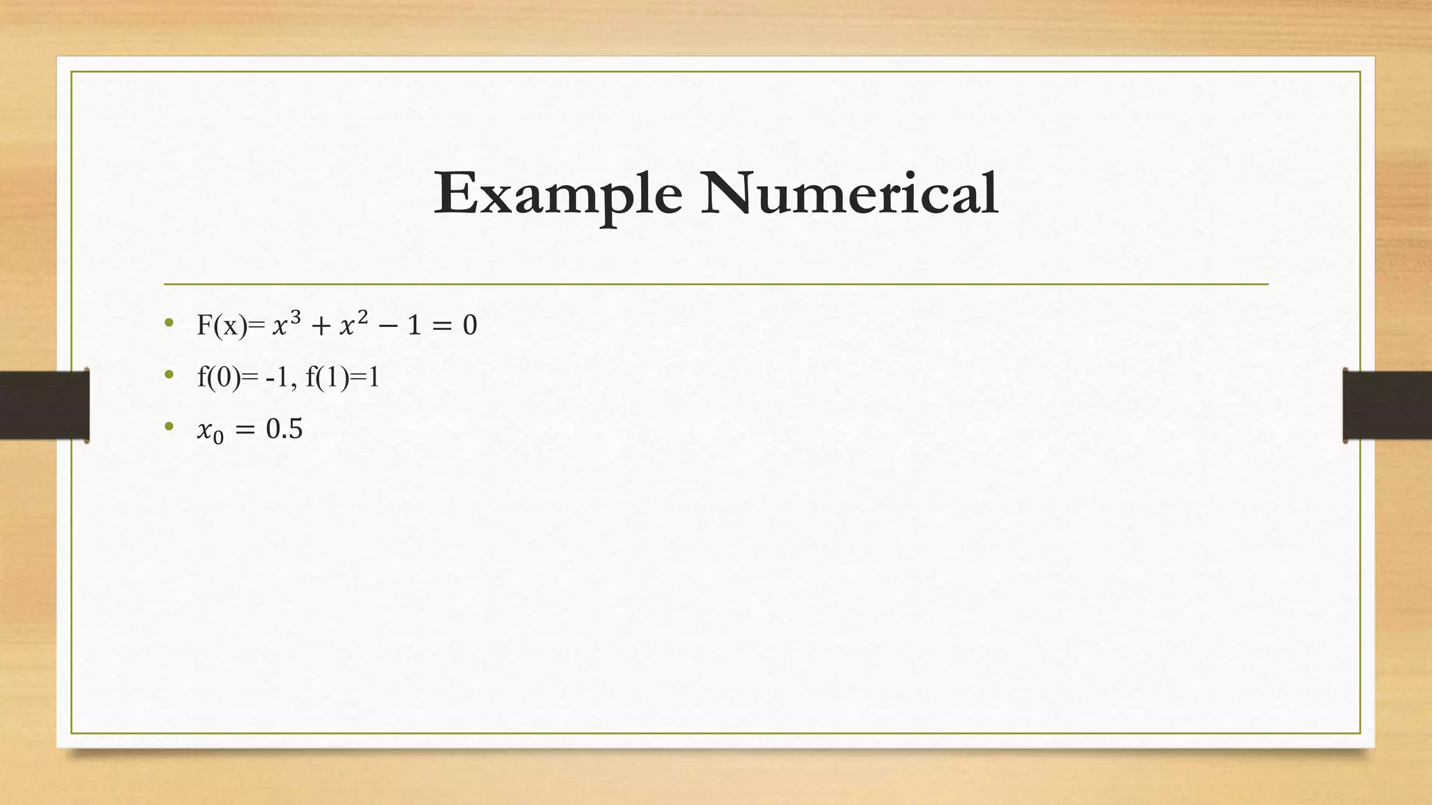 Fixed point Iterative Method | PPT Fixed point Iterative Method | PPT