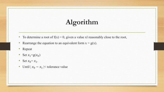 Fixed Point Iterative Method Pptx Computing Technology And Computing