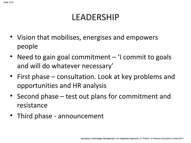 Lecture 10 implementing knowledge management | PPT | Human Resources | Business