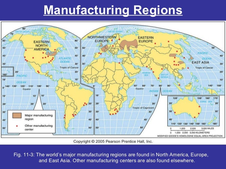 Industrial Zones Map World