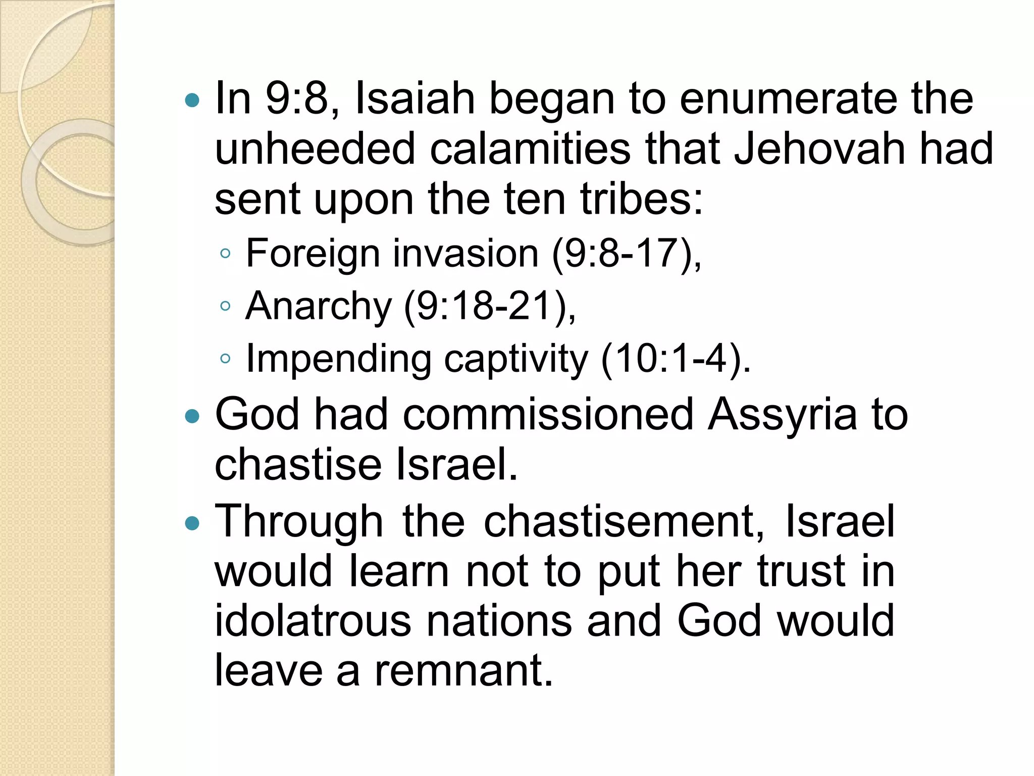 Lecture 10; Isaiah 7- 13 | PPTX