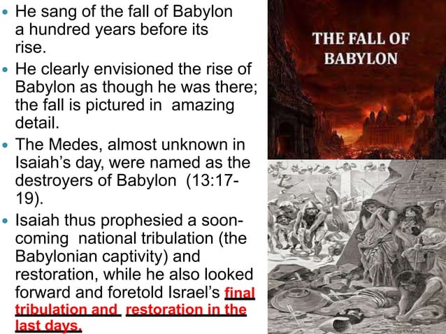 Lecture 10; Isaiah 7- 13 | PPTX