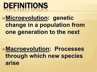 Lecture 10 macroevolution and systematics | PPTX