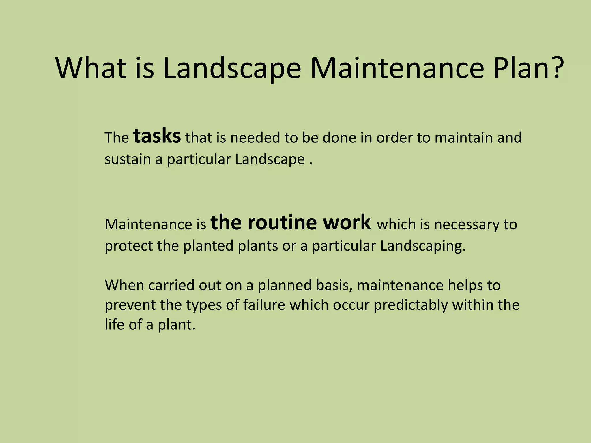 Project 3 - Maintenance Plan | PDF