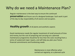 Project 3 - Maintenance Plan | PDF