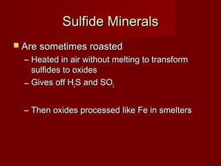 mineral resources and mining | PPT