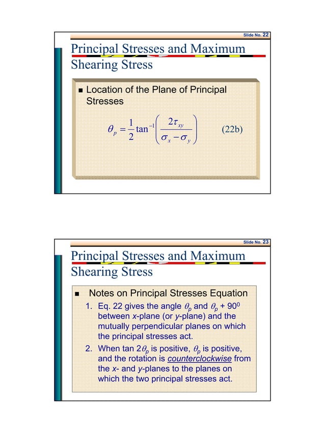 Lecture10 mohr's circle | PDF | Physics | Science