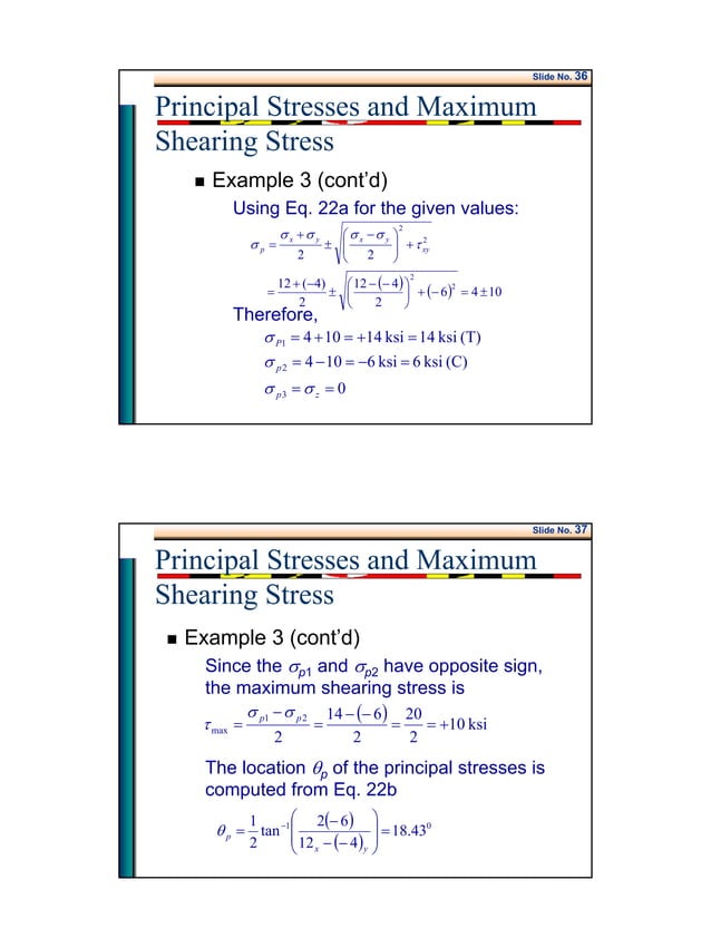 Lecture10 mohr's circle | PDF | Physics | Science