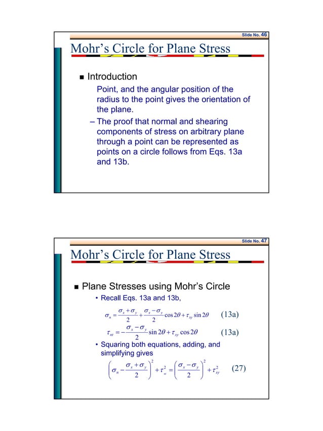Lecture10 mohr's circle | PDF | Physics | Science