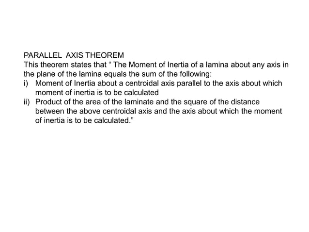 Structure Design-I (Moment of Inertia) | PPT