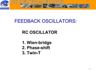 Lecture 10 OSCILLATOR I Electronics Circuit design .PDF