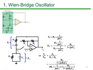 Lecture 10 OSCILLATOR I Electronics Circuit design .PDF