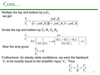 Lecture 10 OSCILLATOR I Electronics Circuit design .PDF