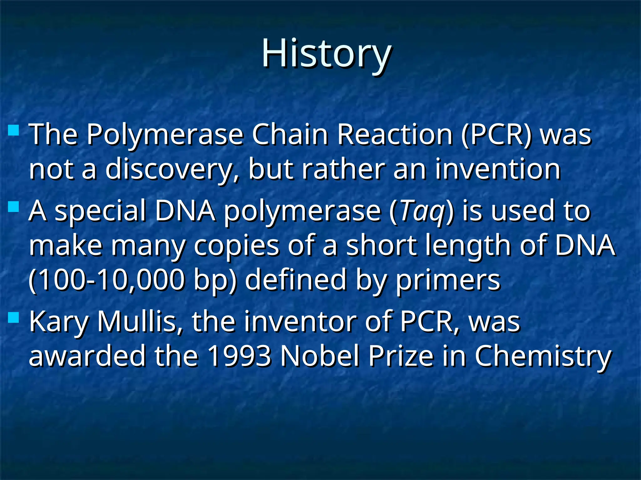 Lecture 10 Polymerase Chain Reaction .ppt | Chemistry | Science