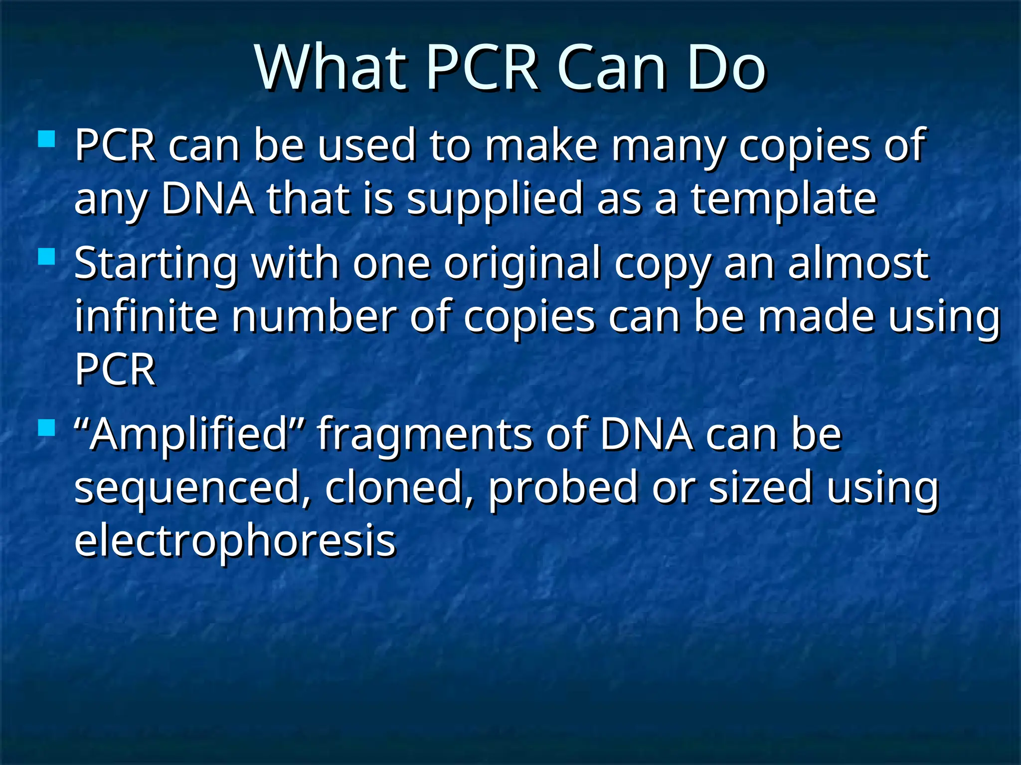 Lecture 10 Polymerase Chain Reaction .ppt | Chemistry | Science