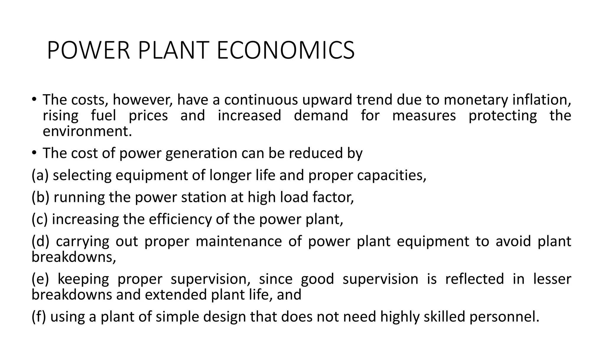 Lecture 10 plant economics | PPTX