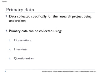 Lecture 10 primary data collection interviews | PPT