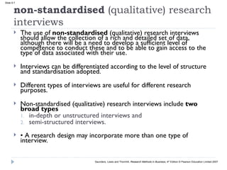 Lecture 10 primary data collection interviews | PPT
