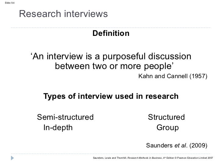 Lecture 10 primary data collection interviews