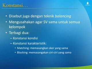 Prinsip dasar eksperimen | PPT